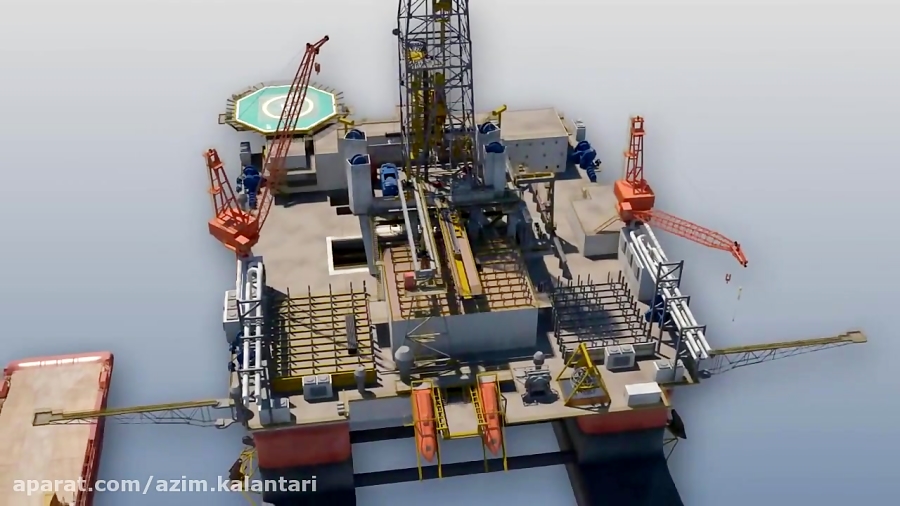 Oil and Gas - 3D Animation - Drilling Rig