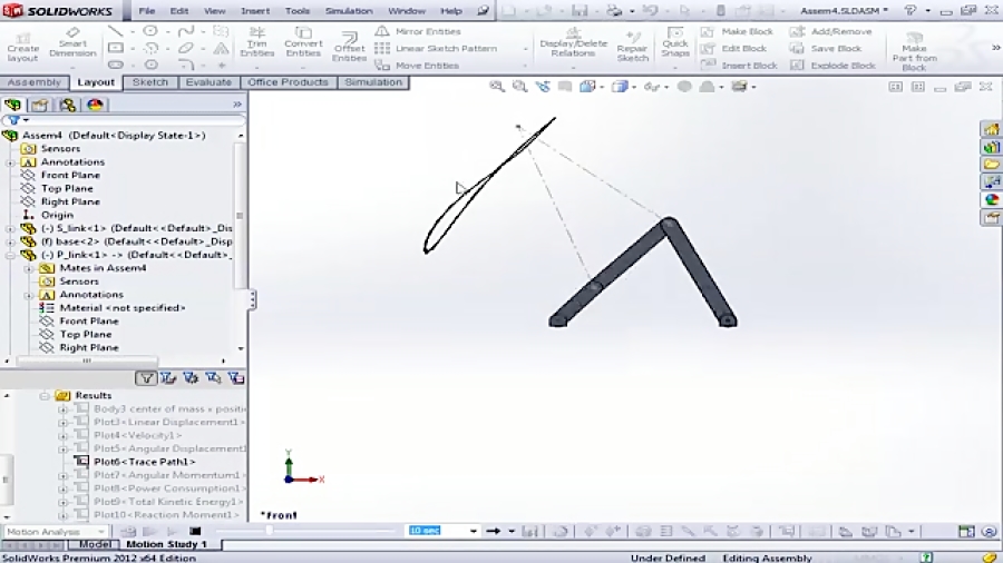 solidworks motion study