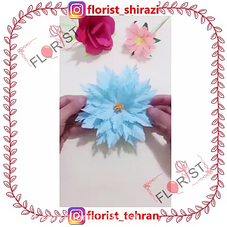 آموزش ساخت گل کاغذی ساده و زیبا