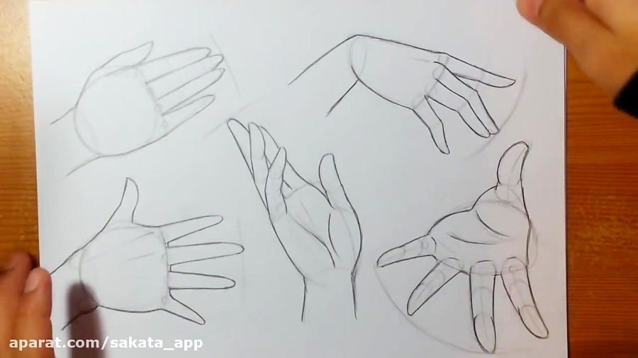 Draw Hands طراحی دست