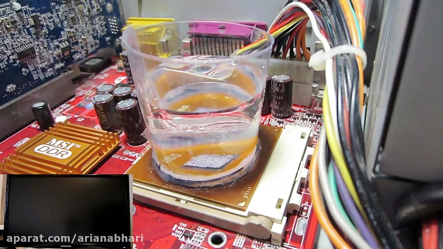 واکنش CPU بدون خنک کننده