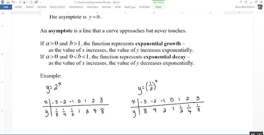 Exploring Exponent moldels -chapter7