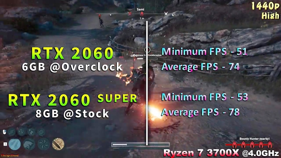 RTX 2060 6GB @OC vs RTX 2060 SUPER 8GB @Stock | PC Gaming Benchmark Test