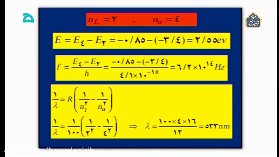 آموزش فیزیک پایه دوازدهم _ فصل چهارم مدل اتمی بور