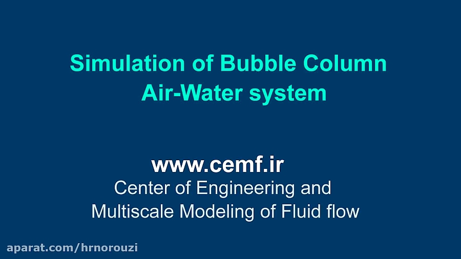 Cfd Simulation Of A Bubble Column