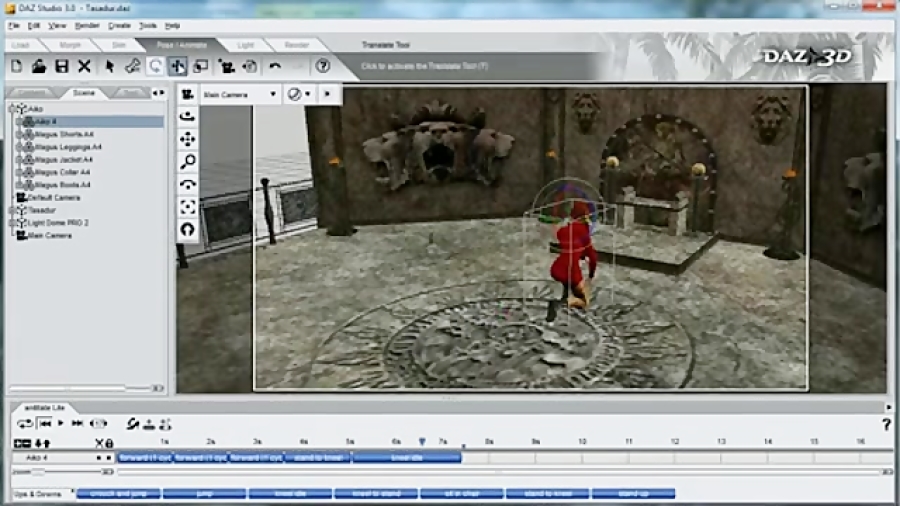 DAZ 3D - DAZ Studio Animation Tutorial Part 1