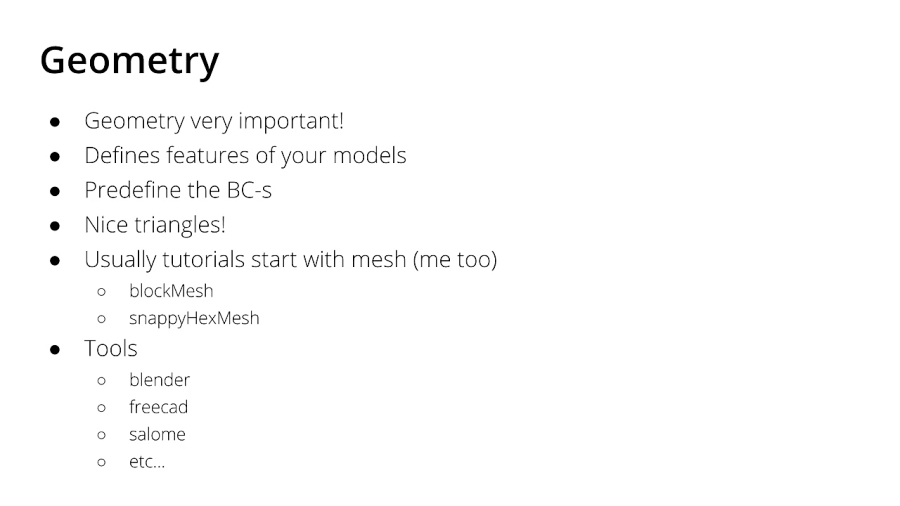 How to create and export your geometry for simulations in OpenFOAM