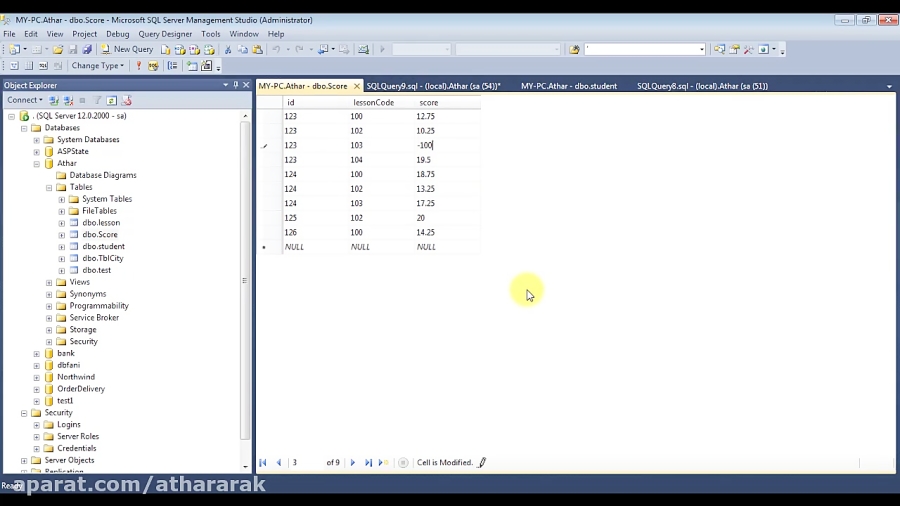 آزمایشگاه پایگاه داده-جلسه چهاردهم-استاد امینی
