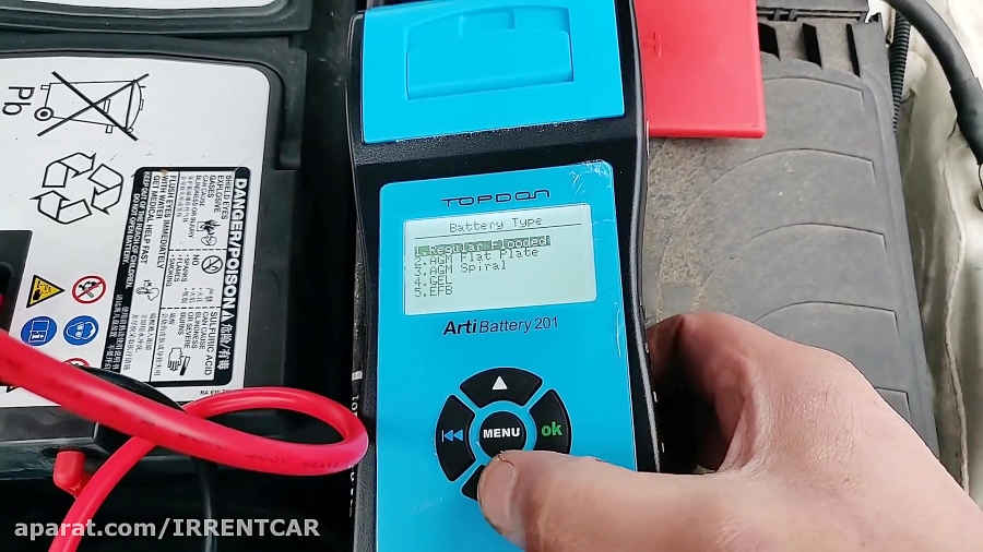 تستر دیجیتال باتری www.irrentcar.com