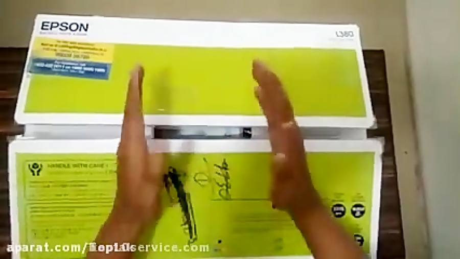 نصب پرینتر اپسون و تانک جوهر