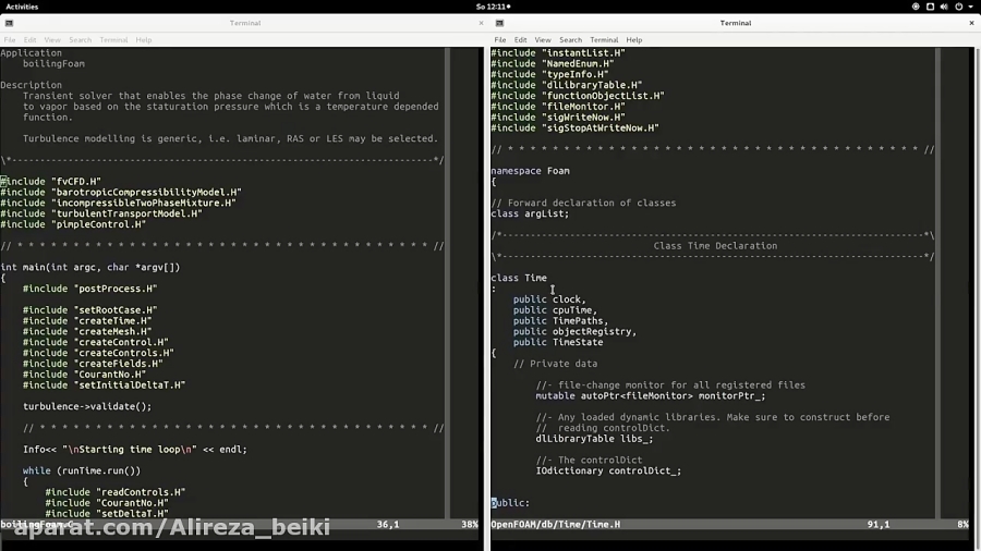 #5.4 Analyzing the Code -- Programming with OpenFOAM
