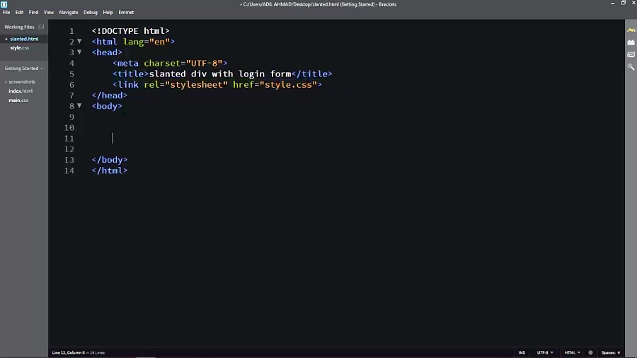 طراحی های خلاقانه با HTML CSS - درست کردن بخش درباره من و ارسال پیام