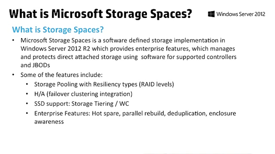 How to Run MS Storage Spaces on ProLiant Gen9 Servers