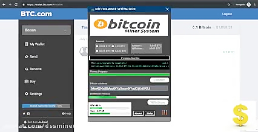 (dssminer.com cloudmining and automated trader BOT) Bitcoin adder ...