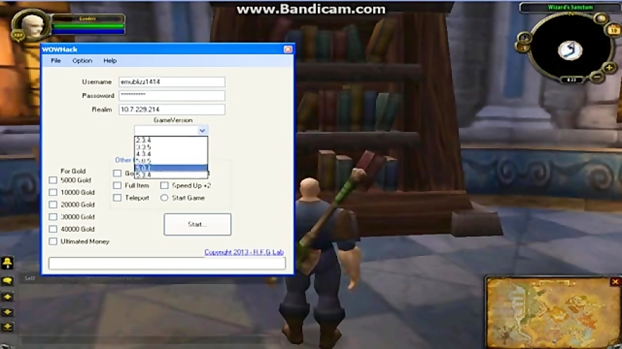 Hack Wow 3.3.5