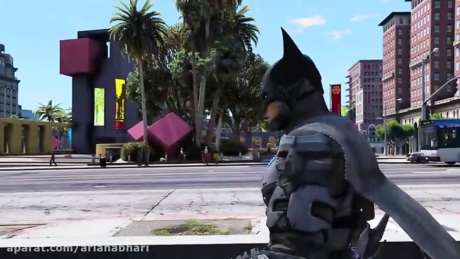 مبارزه بتمن علیه ددپول Gta5