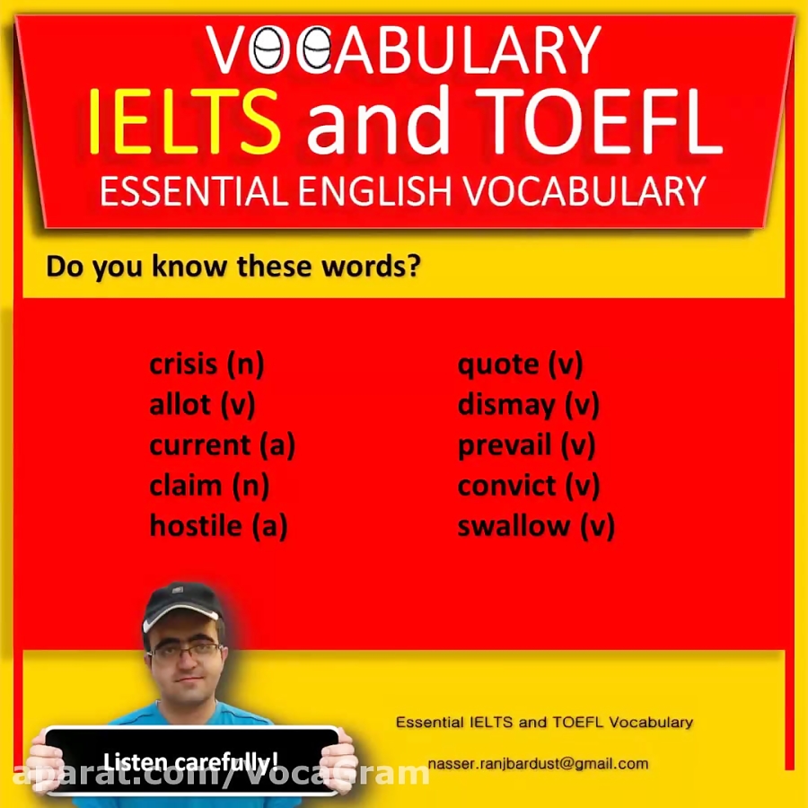 Learn IELTS and TOEFL Vocabulary, with a Quiz, 6