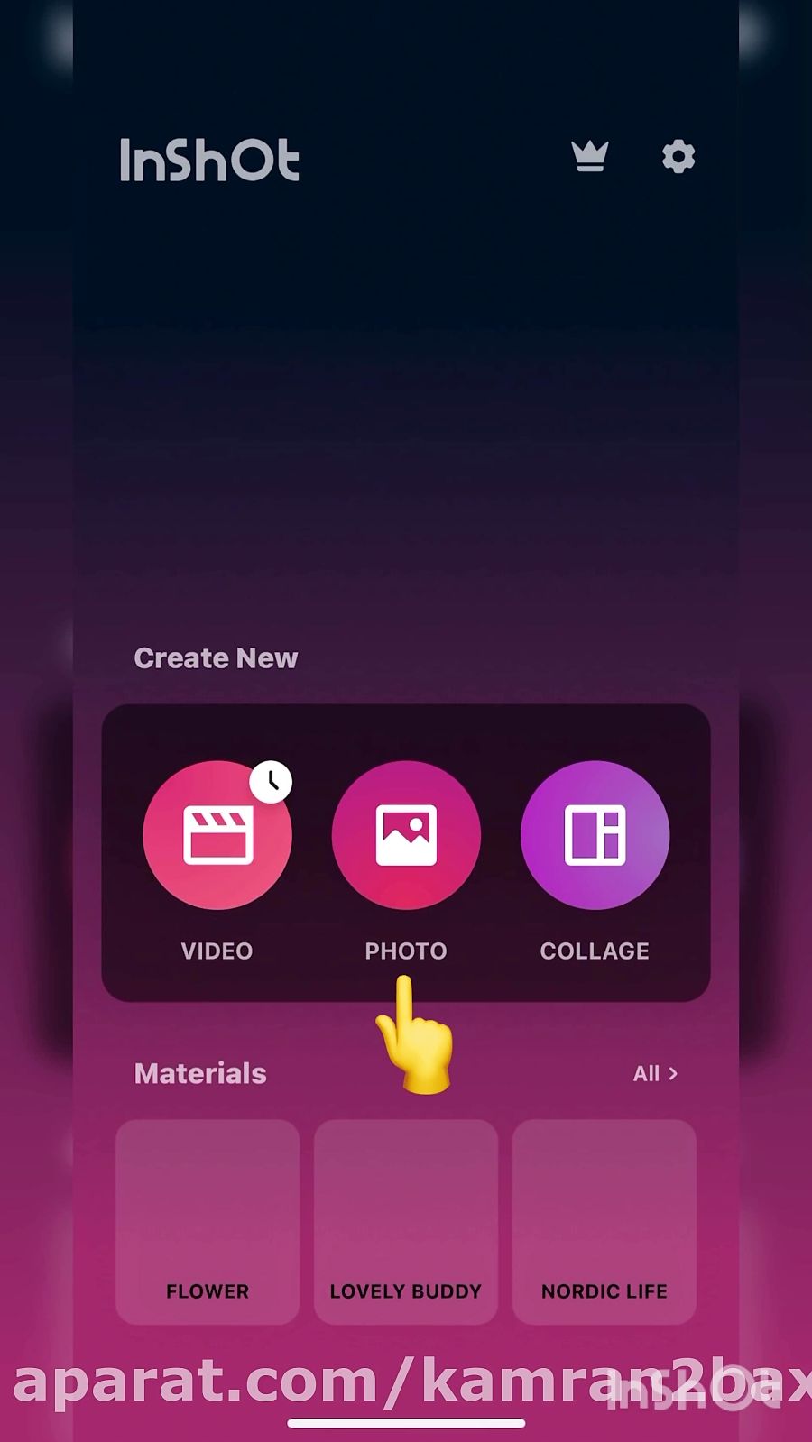 برنامه اینشات (inshot) قسمت اول