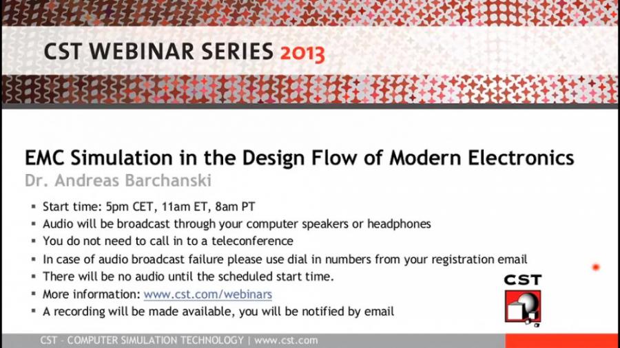 EMC Simulation in the Design Flow of Modern Electronics
