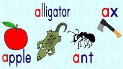 How to write the letter Aa