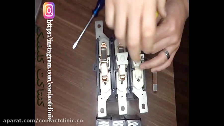 تعویض پلاتین کنتاکتور ABB EH300