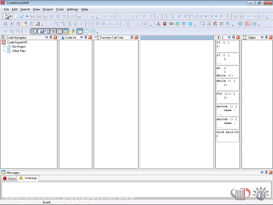 آموزش Codevision AVR- ایجاد یک پروژه جدید