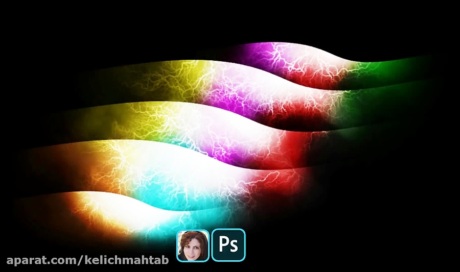 Abstract Backgruond Color Design in Adobe Photoshop