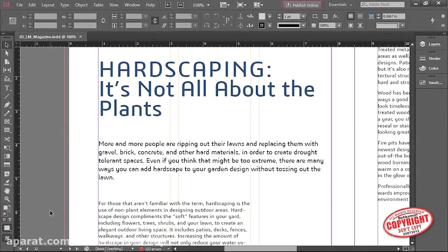 آموزش Indesign 2020 - استفاده از قابليت Story Editor