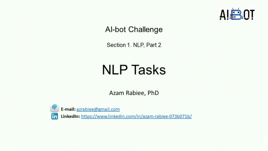 NLP. Part 2. NLP Tasks