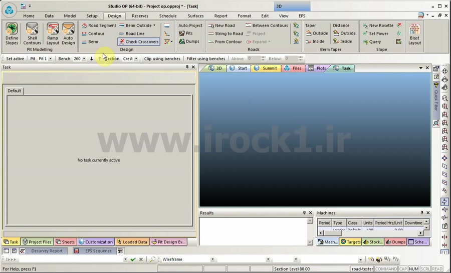 آموزش طراحی جاده در نرم افزار Datamine Studio OP