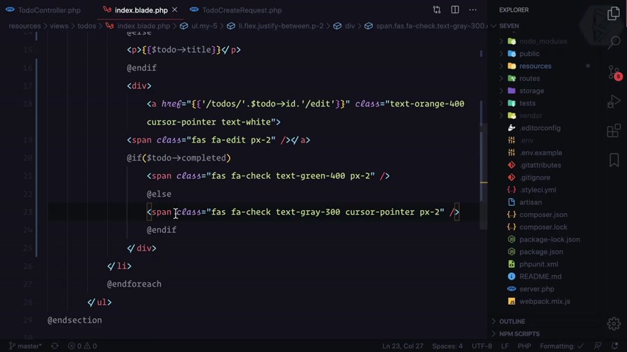30 Laravel 7 For Beginner Todo List Mini Project 12 Using Core Javascript