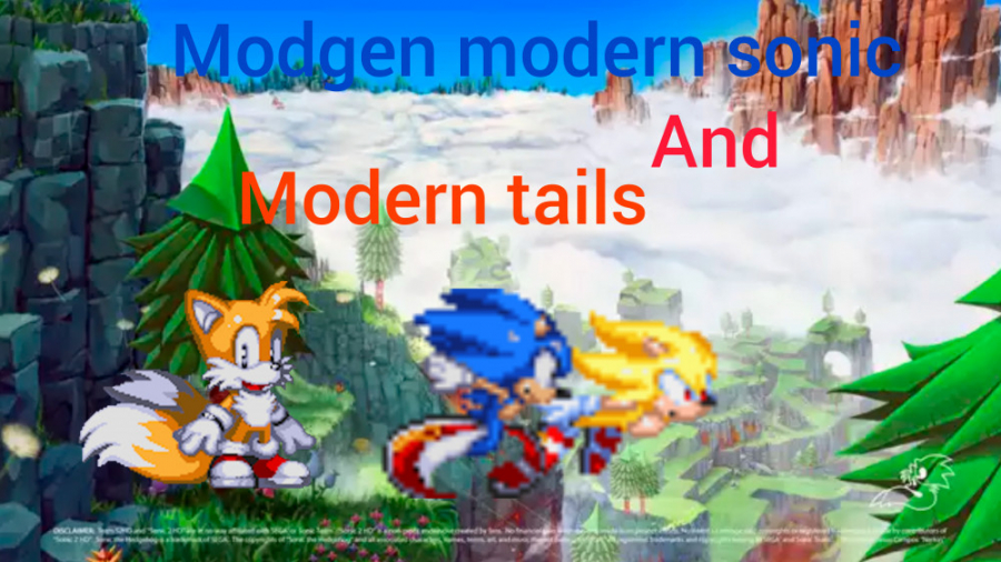 Sonic 3 air modgen modern sonic and modern tails