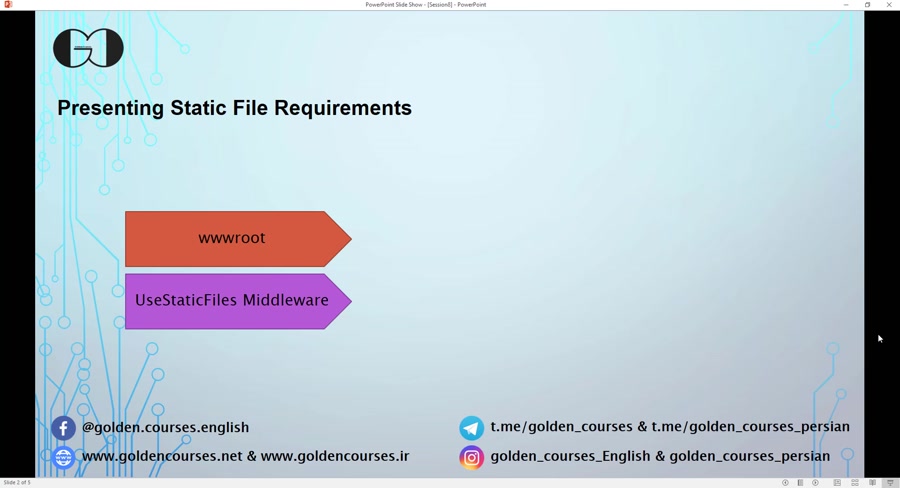 آموزش ASP.NET Core Static File - جلسه هشتم