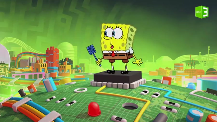 A virus attacks Karen and SpongeBob tries to save her