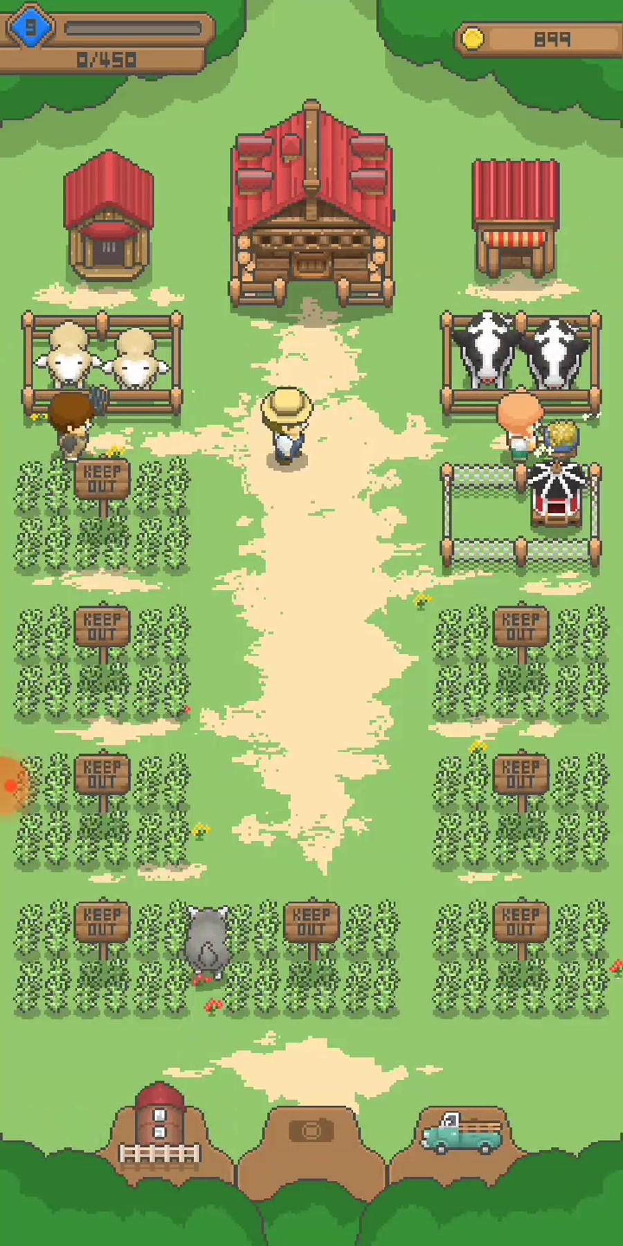 گیم پلی بازی pixel farm