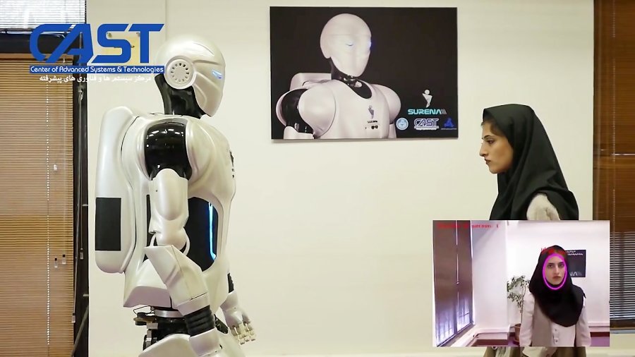 Iranian Humanoid Robot, Surena III, face detection