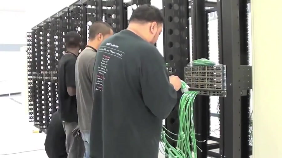 Cabling a SoftLayer Data Center Server Rack