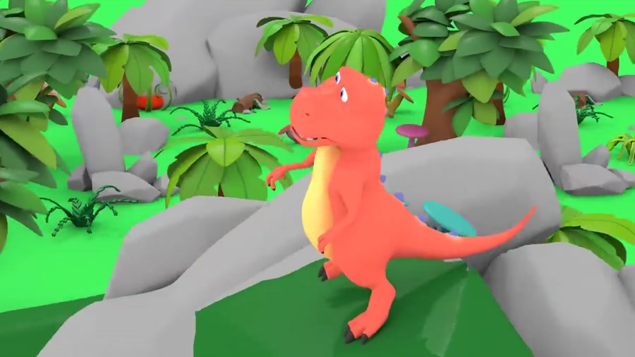 Dinosaur Stomp SOng - Baby T-Rex Song Dance - Dinosaurs Cartoon for ...