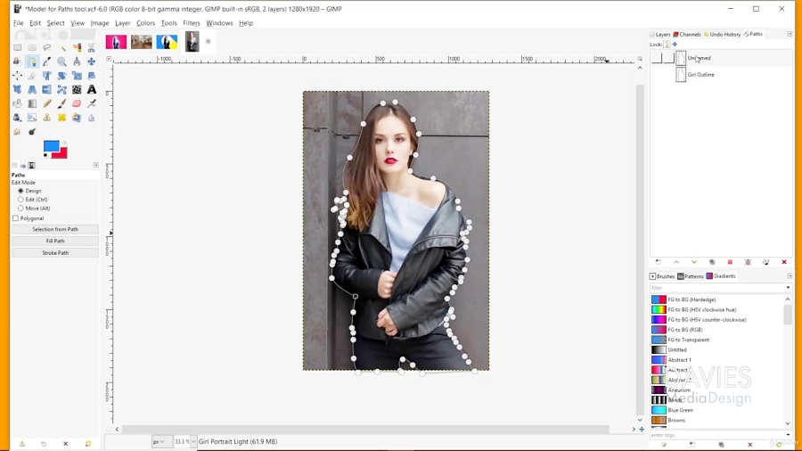 GIMP - Master the Paths Tool Part 3