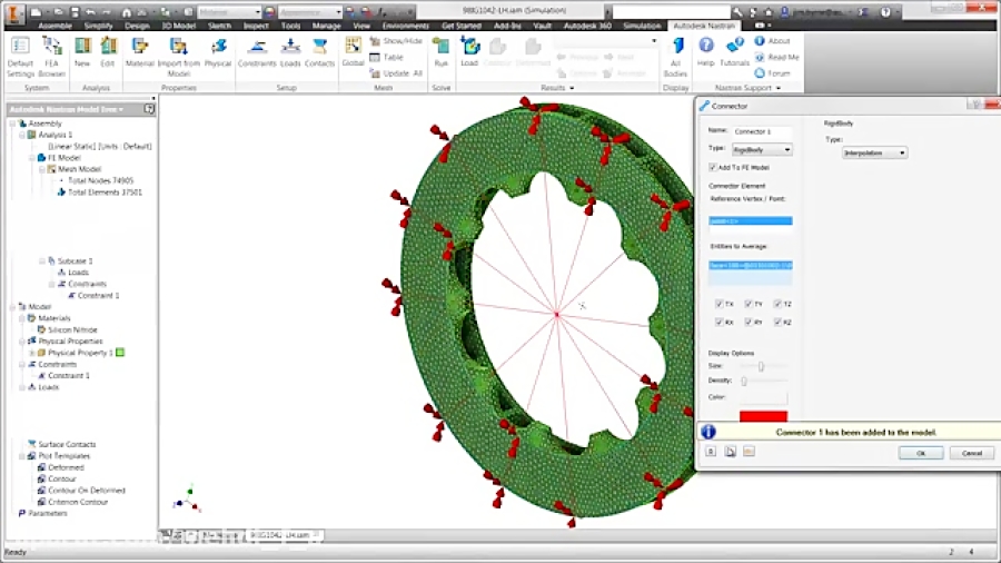 Autodesk Nastran In Cad Thermal Analysis Youtube