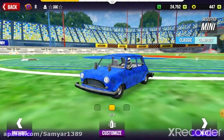توضیحات rocket soccer derby (پارت ۱)
