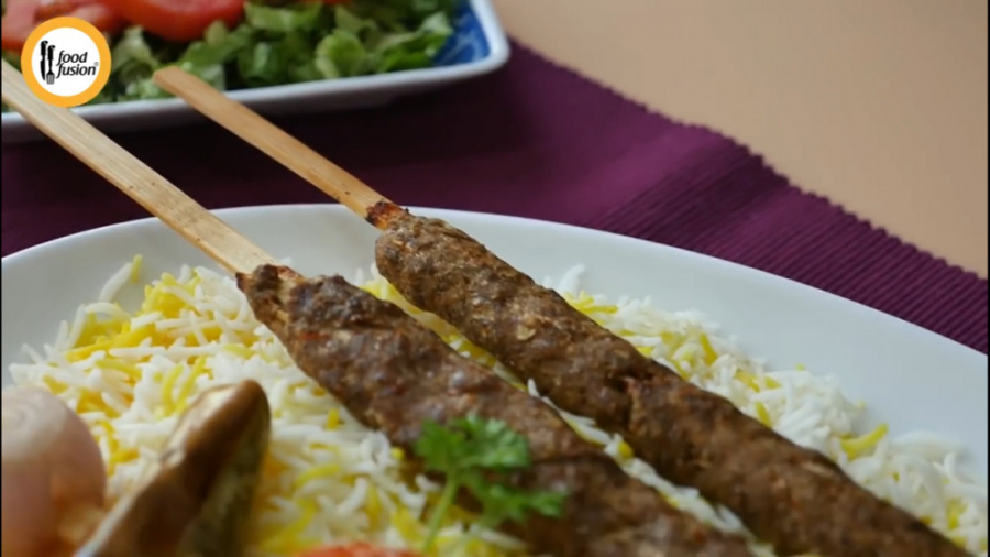 Persian Kabab with Rice Recipe By Food Fusion