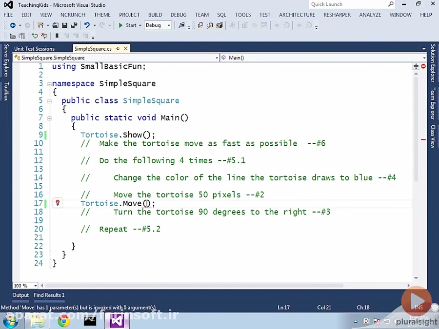 دانلود آموزش برنامه نویسی C# ویژه کودکان...
