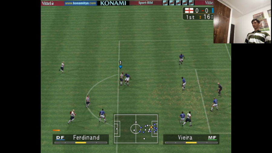 گیم پلی بازی PES 2003 انگلیس و فرانسه