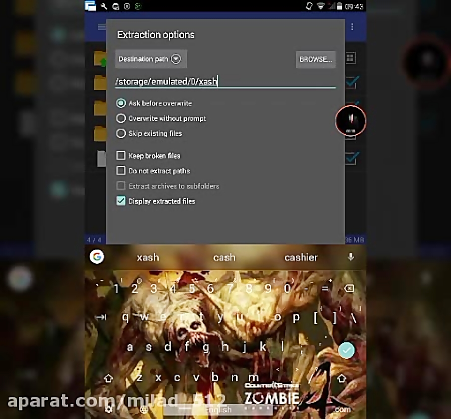 پوشه xashbox برای نیمه عمر و کانتر استریک اندروید