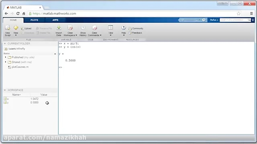 Getting Started with MATLAB Online