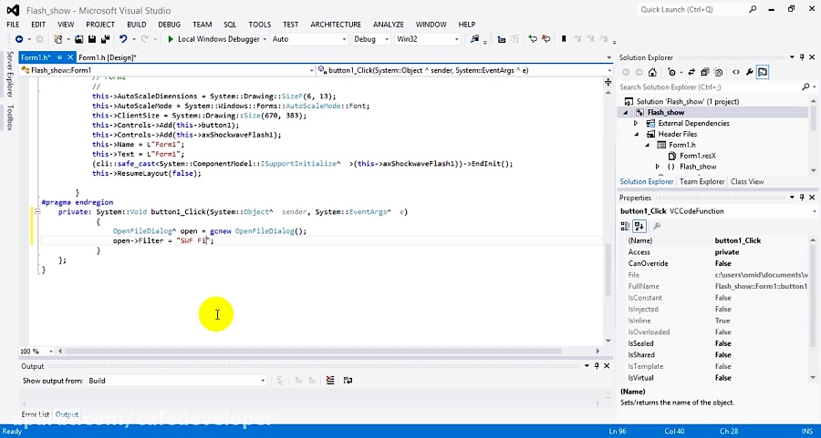 دوره آموزش ویژوال C: قسمت 21
