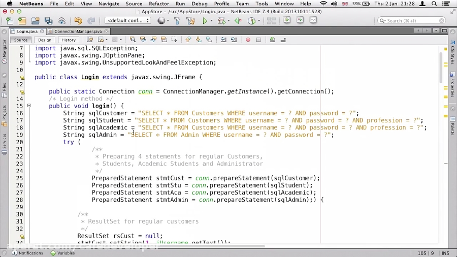 دوره آموزش متوسط Java: قسمت 31