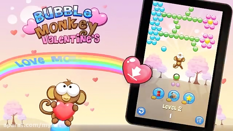 Bubble Monkey Valentine promo