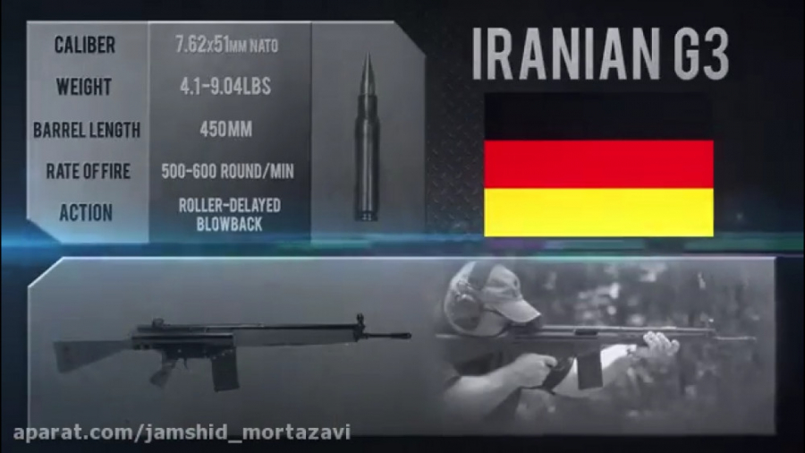 مشخصات فنی و تیراندازی با تفنگ ژ۳